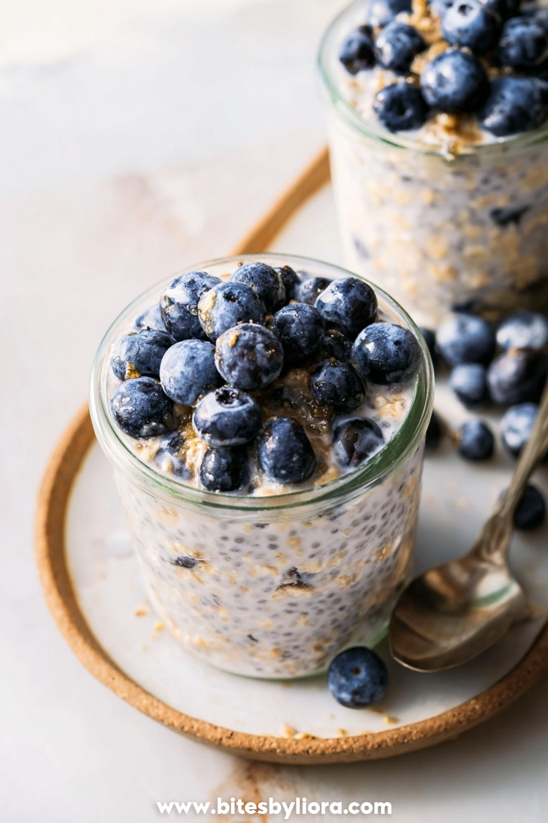 Blueberry Overnight Oats - Bites By Liora